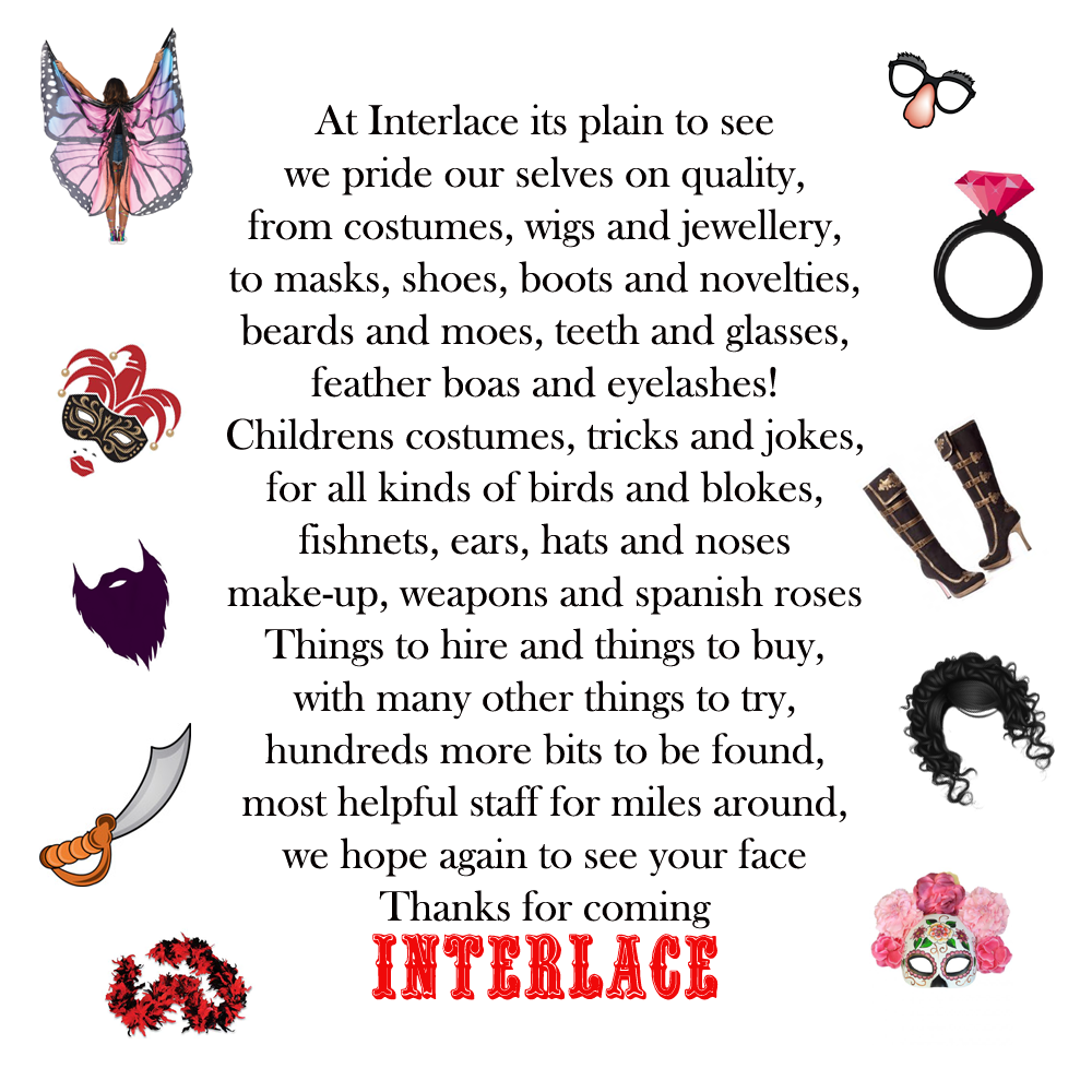 Interlace Costume Shop | Fancy Dress | Dee Why